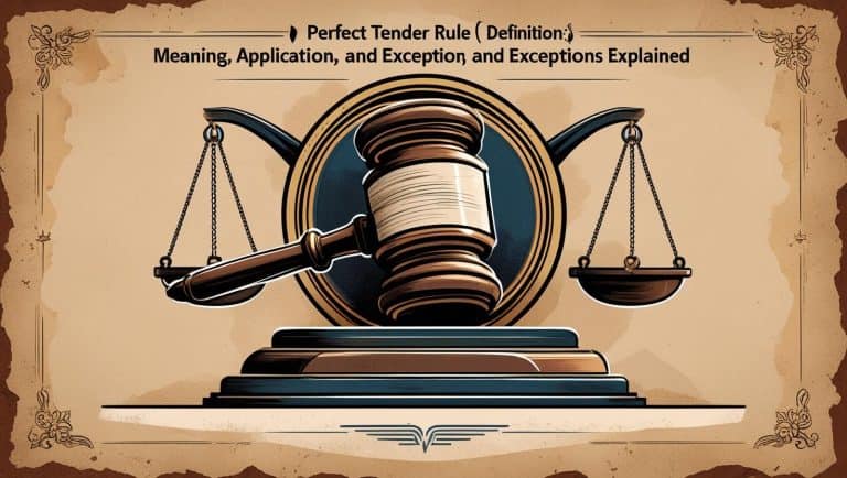 Perfect Tender Rule Legal Definition | Explained Clearly